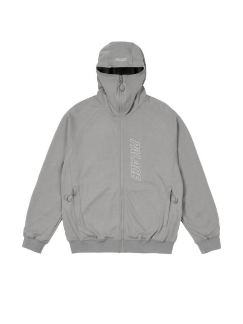 PALACE TECH FLEECE HOOD JACKET GREY | REVERSIBLE