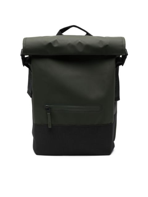 RAINS Trail Rolltop colour-block backpack | REVERSIBLE