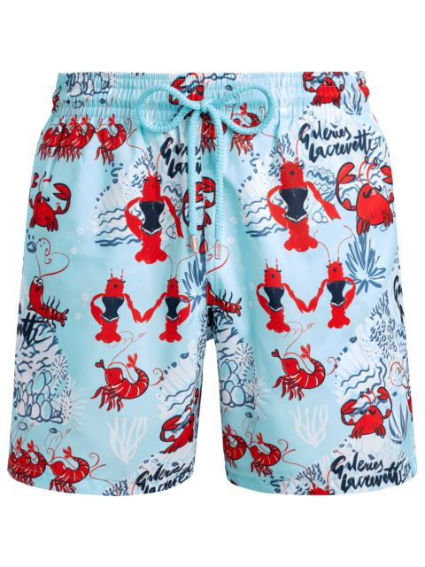 Vilebrequin Men Ultra-Light and Packable Swim Trunks Crevettes en fête ...
