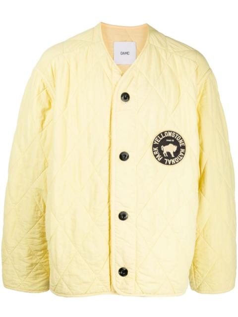 OAMC Denali diamond-quilted bomber jacket | REVERSIBLE