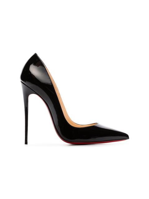 Christian Louboutin Black So Kate 120 patent leather pumps | REVERSIBLE