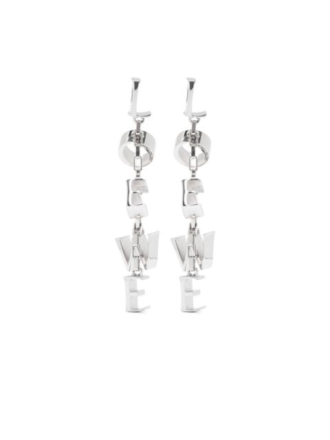 Loewe logo-lettering earrings | REVERSIBLE