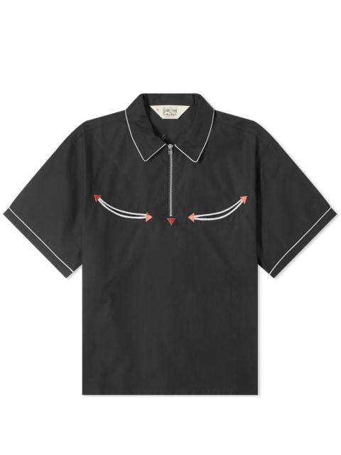 BRAIN DEAD Brain Dead Flying Tiger Short Sleeve Western Shirt | REVERSIBLE