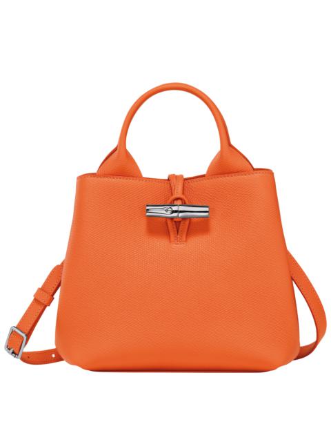 Longchamp Le Roseau S Handbag Orange - Leather | REVERSIBLE