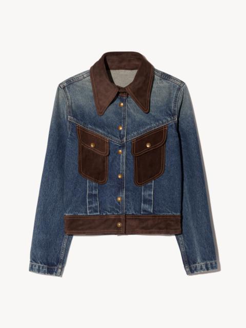 NILI LOTAN BROOKLYN DENIM JACKET | REVERSIBLE