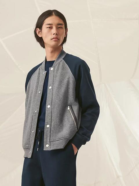 Hermès Varsity jacket with leather detail | REVERSIBLE