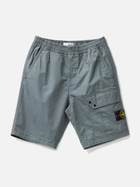 Stone Island SUPIMA® COTTON TWILL STRETCH-TC CARGO BERMUDA SHORTS ...