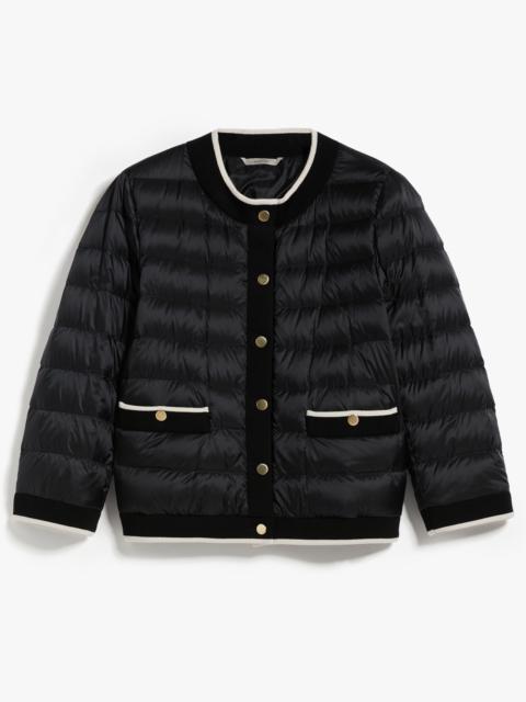 Max Mara JACKIE Water-resistant canvas short jacket | REVERSIBLE