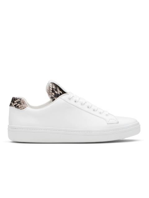 Church's Boland Calf Leather and Python Classic Sneaker White/beige ...