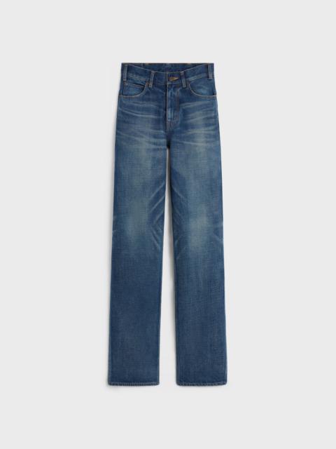CELINE kitty jeans in dark union wash denim | REVERSIBLE