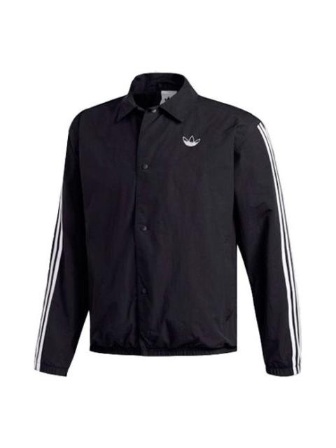 adidas adidas originals Trefoil Shirt Button baseball uniform Jacket ...