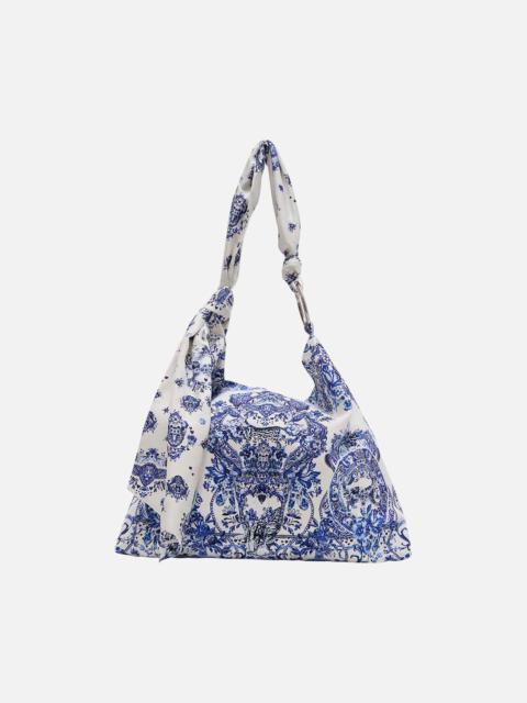 CAMILLA TRIANGULAR BEACH BAG | REVERSIBLE