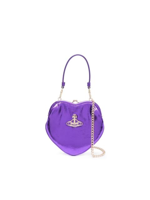 Vivienne Westwood Belle heart-shaped metallic tote bag | REVERSIBLE