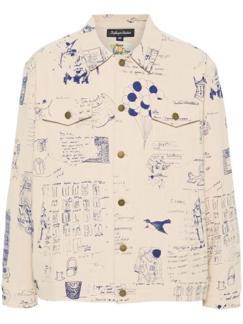 KidSuper Doodles graphic-print jacket | REVERSIBLE