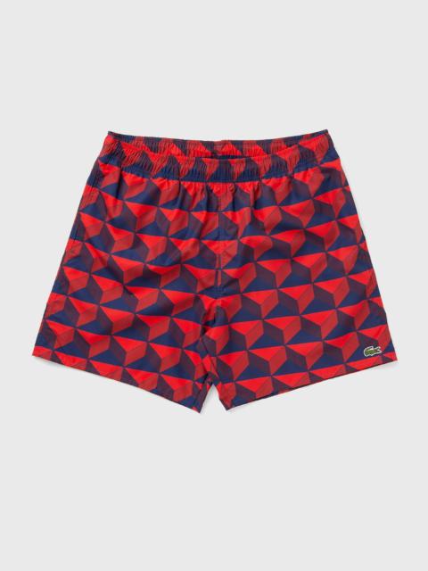 LACOSTE PATTERNED SWIM TRUNKS | REVERSIBLE
