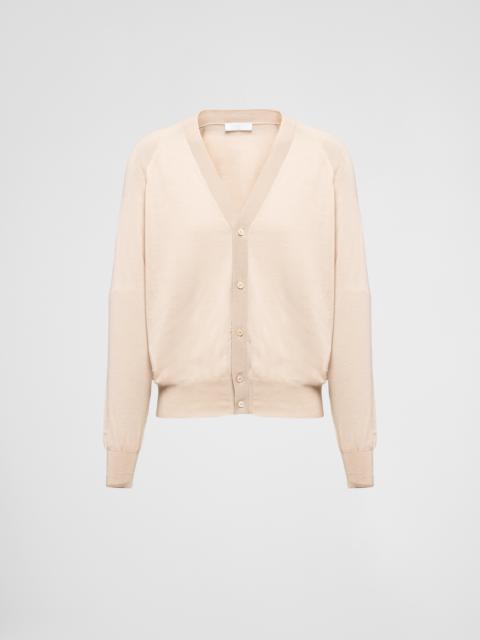 Prada Worsted-wool cardigan | REVERSIBLE