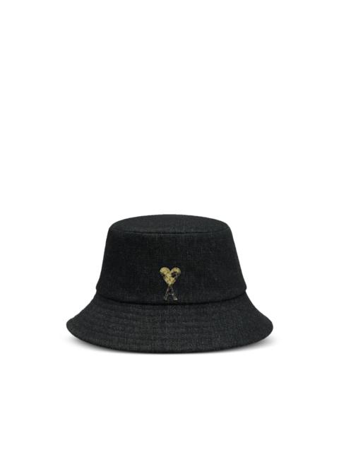AMI Paris Bob Rivet Ami De Coeur bucket hat | REVERSIBLE