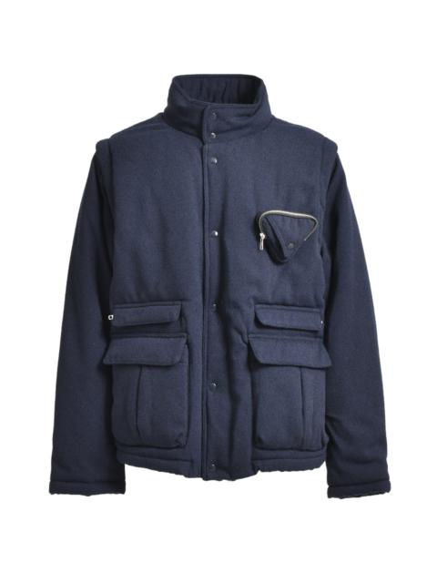 TOGA VIRILIS RING TWEED BLOUSON / NVY | REVERSIBLE