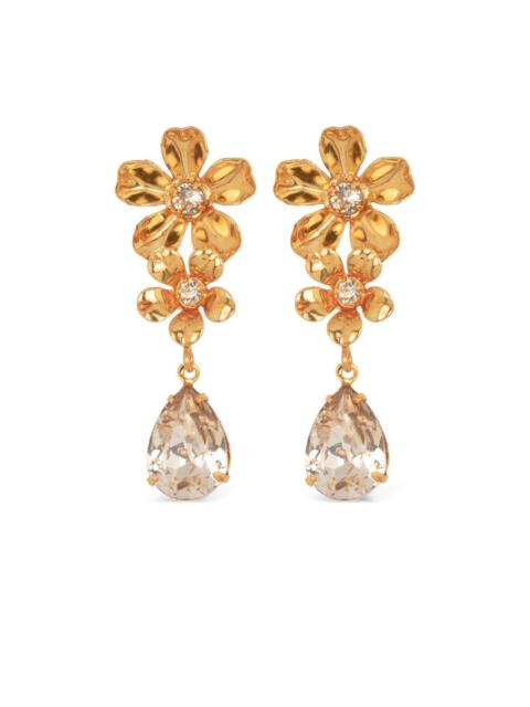 Jennifer Behr 18kt gold plated Milena crystal drop earrings | REVERSIBLE