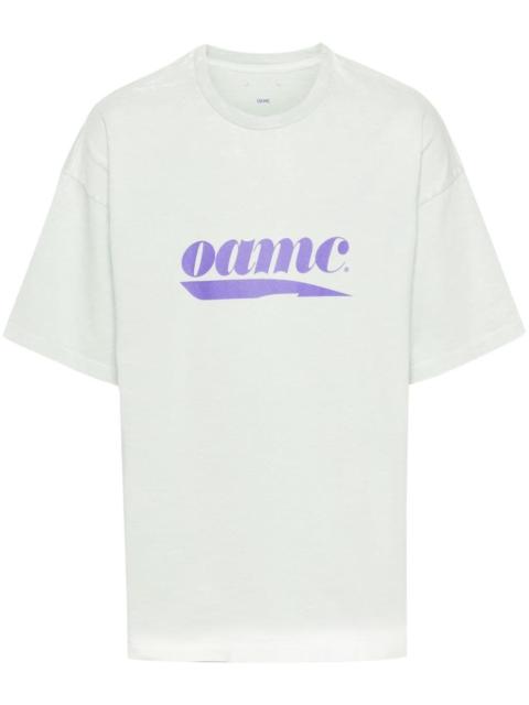 OAMC logo-print organic cotton T-shirt | REVERSIBLE