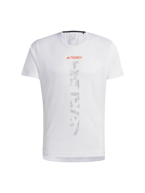 adidas adidas TERREX Agravic Trail Running Tee 'White' HT9442 | REVERSIBLE