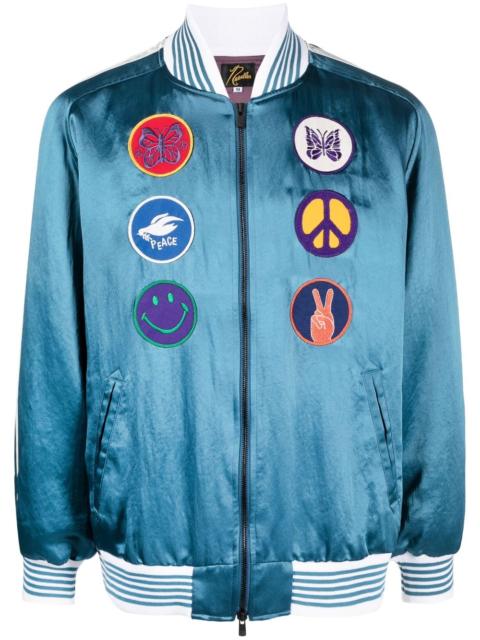 NEEDLES patch detail bomber jacket | REVERSIBLE
