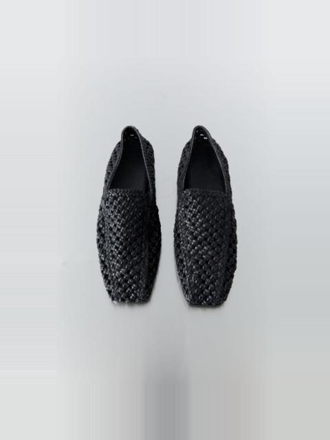 ST. AGNI Macrame Loafer - Black | REVERSIBLE