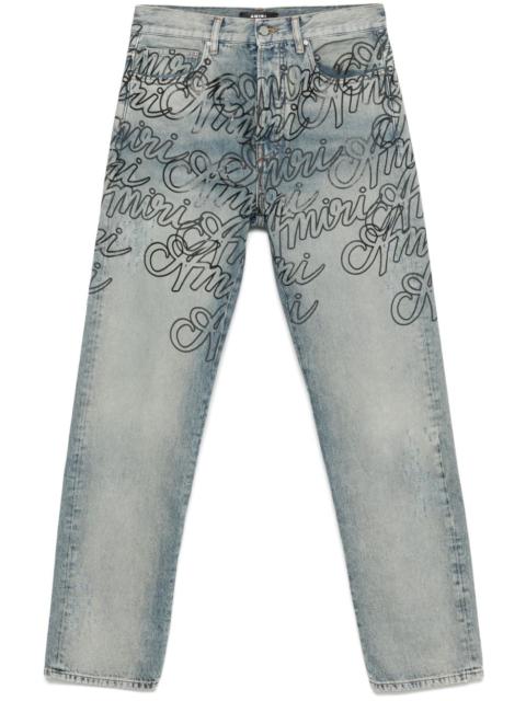 AMIRI script-print jeans | REVERSIBLE