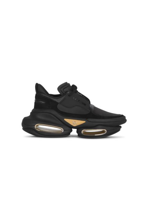 Balmain B-Bold low-top trainers in neoprene and suede | REVERSIBLE