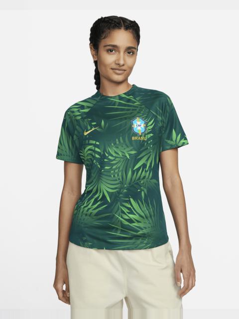 Nike Brazil Academy Pro Nike Women's Dri-FIT Pre-Match Soccer Top ...