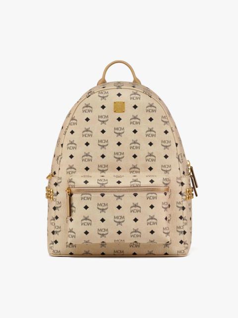MCM Stark Side Studs Backpack in Visetos | REVERSIBLE