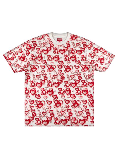 Supreme Supreme Hearts Short-Sleeve Top 'White' | REVERSIBLE