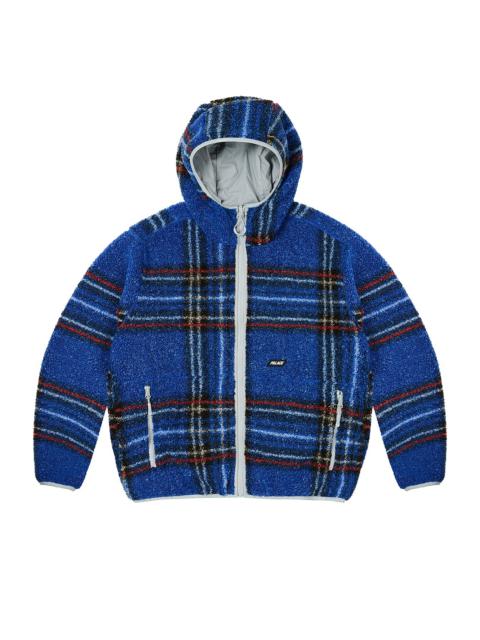 PALACE REVERSIBLE CHECK FLEECE JACKET BLUE | REVERSIBLE