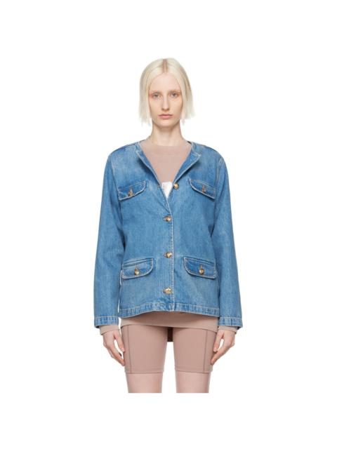 ANINE BING Blue Janet Denim Jacket | REVERSIBLE