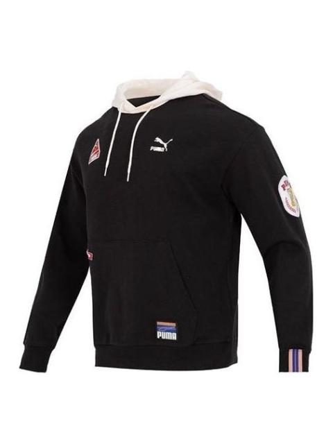 PUMA PUMA Team Badge Hoodie 'Black' 677377-01 | REVERSIBLE