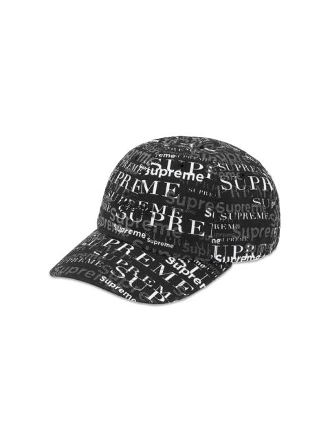 Supreme Supreme Logo Pattern 6-Panel 'Black' | REVERSIBLE