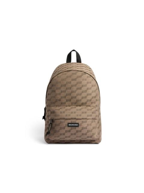 BALENCIAGA Men's Signature Medium Backpack Bb Monogram Jacquard Canvas ...