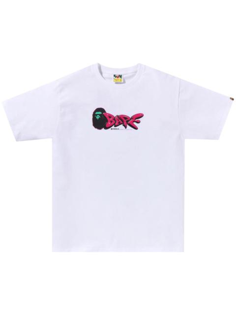 A BATHING APE® BAPE 3D Art Bape Logo Tee 'White' | REVERSIBLE