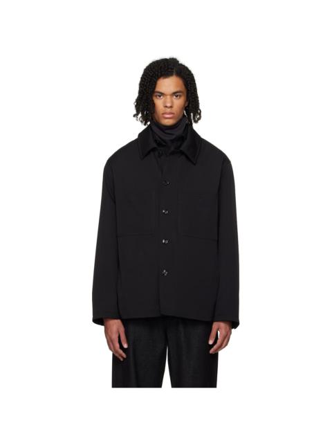 Lemaire Black Wadded Facing Jacket | REVERSIBLE