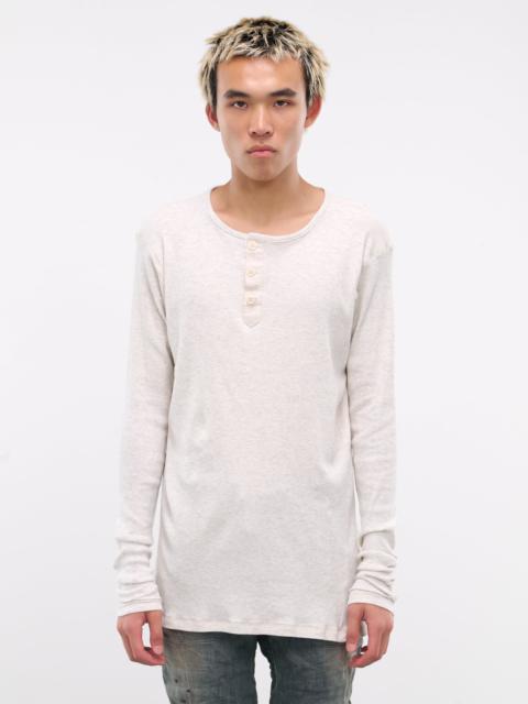 Greg Lauren Long Sleeve Henley | REVERSIBLE