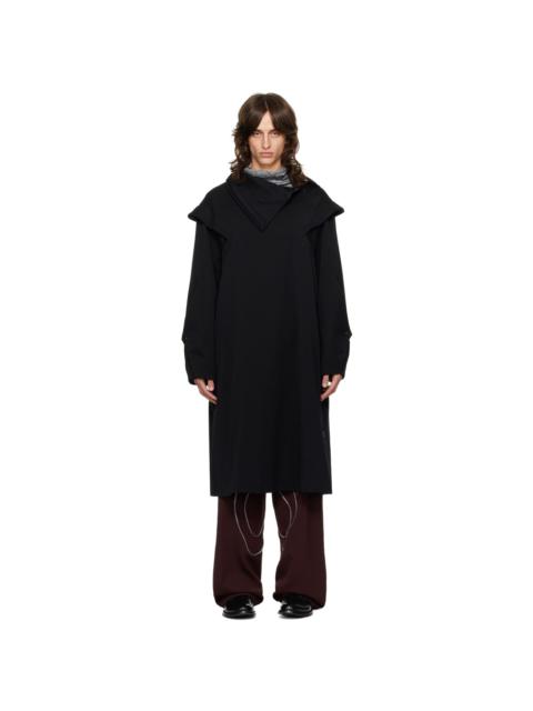 Kiko Kostadinov Black Bendix Coat | REVERSIBLE