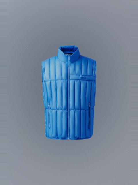 MACKAGE PATRICK Translucent ripstop light down vest with funnel collar ...