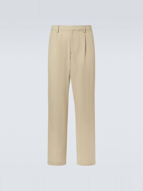 AURALEE Cotton and wool viyella suit pants | REVERSIBLE