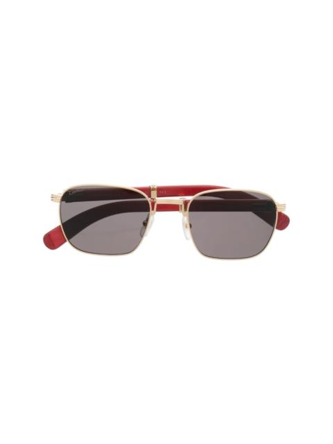 Cartier square-frame tinted sunglasses | REVERSIBLE