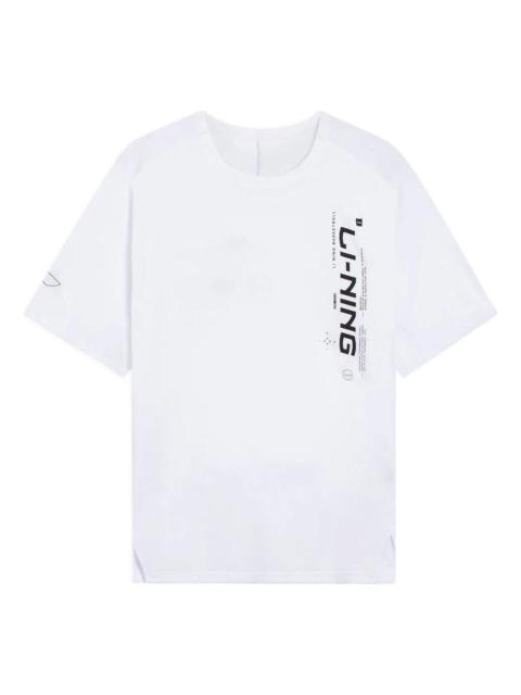 Li-Ning Li-Ning Hoops Graphic T-shirt 'White' ATSS363-3 | REVERSIBLE