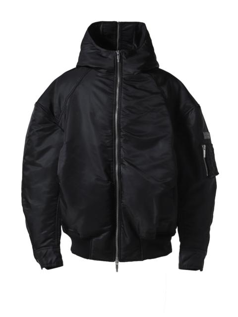 FENG CHEN WANG NYLON OVERSIZED PADDED JACKET / BLK | REVERSIBLE