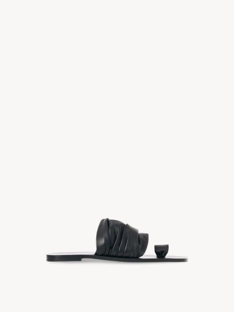 The Row Drape Slide in Leather | REVERSIBLE