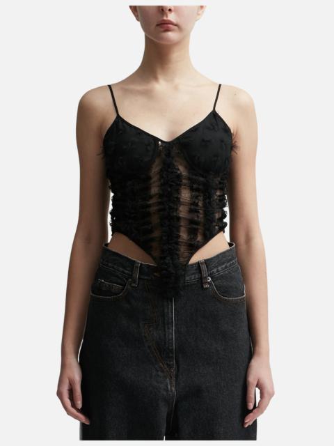 pushBUTTON LACE CORSET TOP | REVERSIBLE