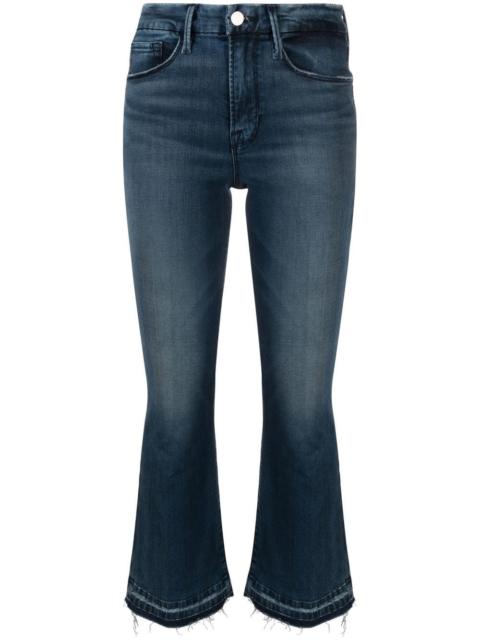 FRAME Quincy cropped flared jeans | REVERSIBLE