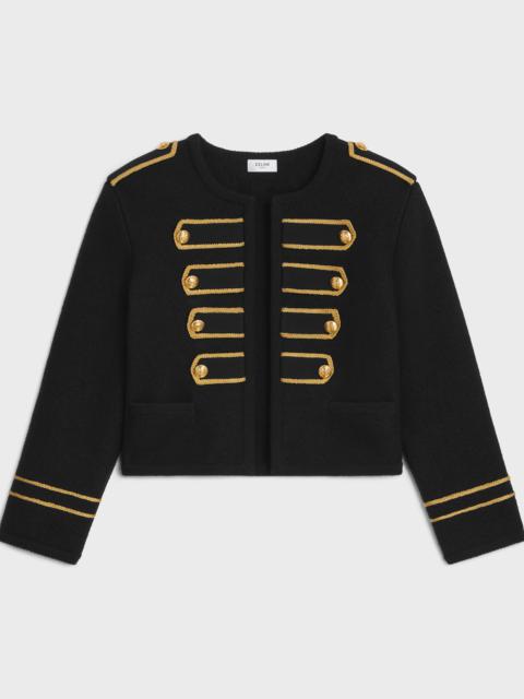 CELINE military cardigan jacket in wool | REVERSIBLE